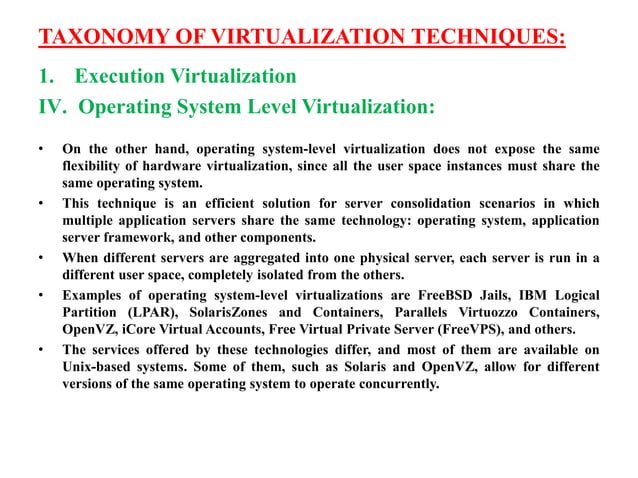 Unit 2 Virtualization Part I.pptx | Operating Systems | Computer Software and Applications