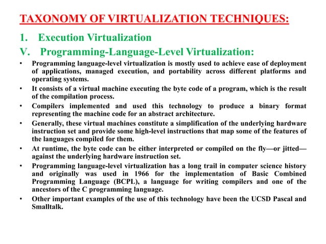 Unit 2 Virtualization Part I.pptx | Operating Systems | Computer Software and Applications