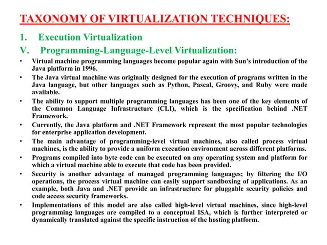Unit 2 Virtualization Part I.pptx | Operating Systems | Computer Software and Applications