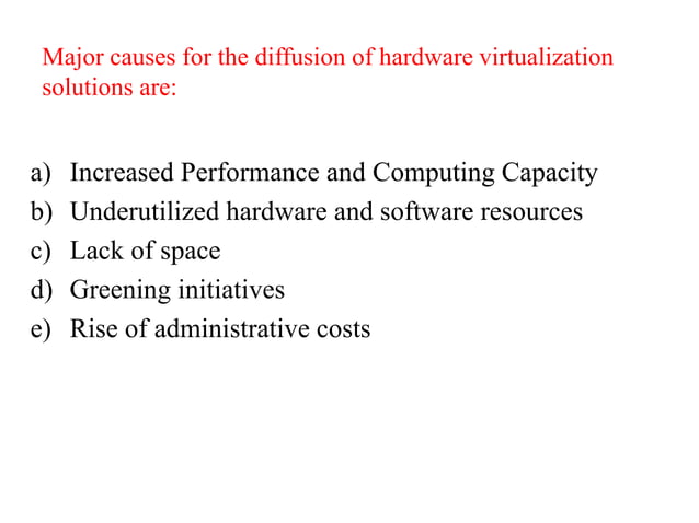 Unit 2 Virtualization Part I.pptx | Operating Systems | Computer Software and Applications