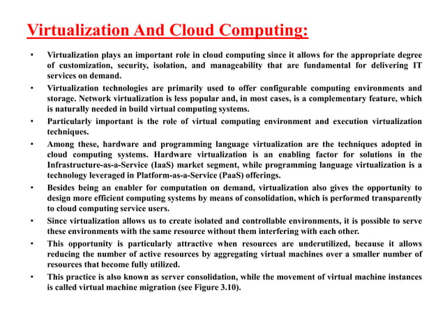 Unit 2 Virtualization Part I.pptx | Operating Systems | Computer Software and Applications