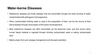 Water Associated Diseases, public health protection to ensure everyone ...