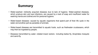 Water Associated Diseases, public health protection to ensure everyone ...