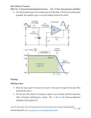 Unit – 2: Wave form generators and Filters | PDF