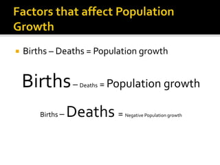 Sec 2 Unit 2 world population | PPT