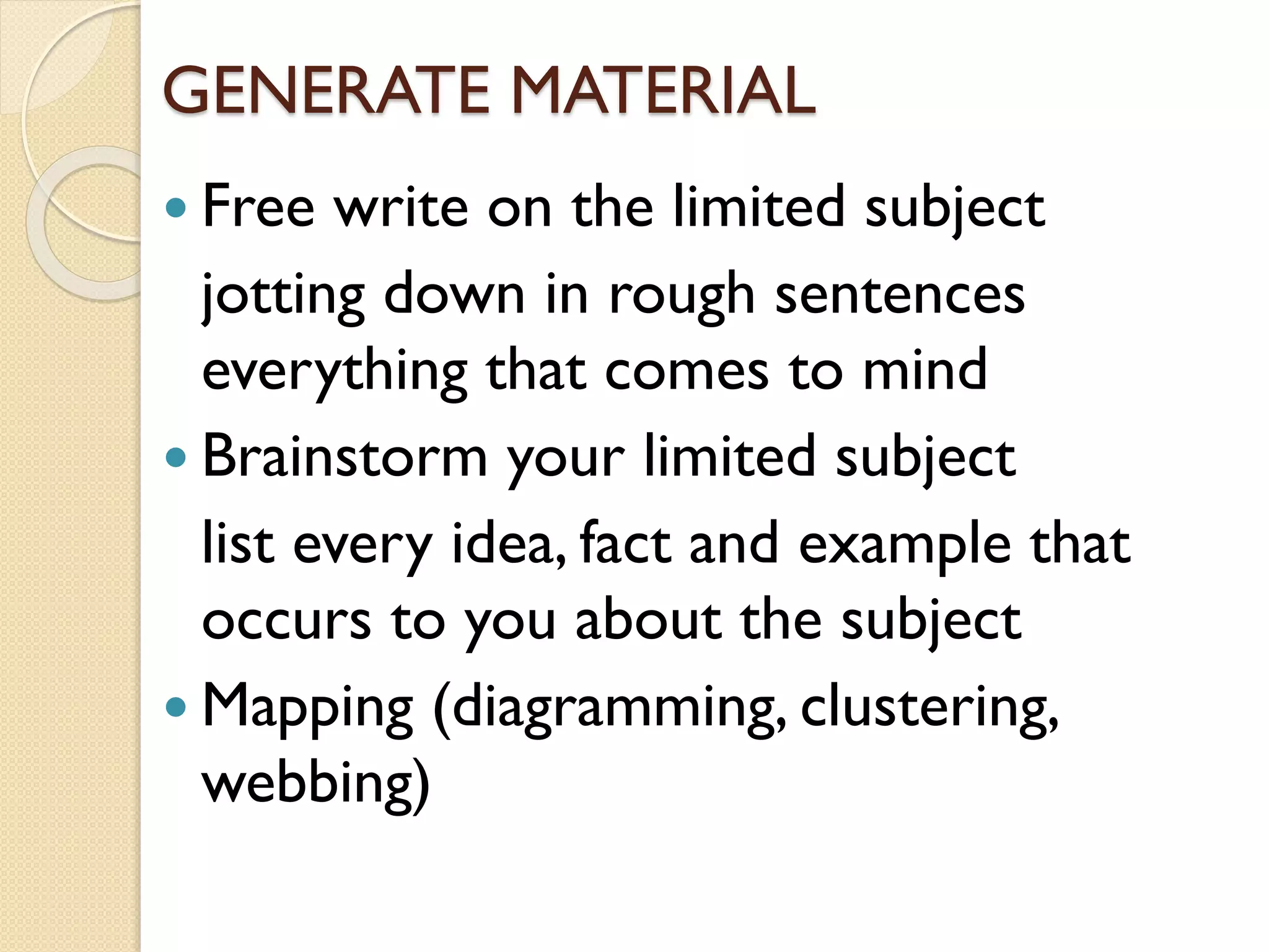 Unit 2 writing process | PPTX