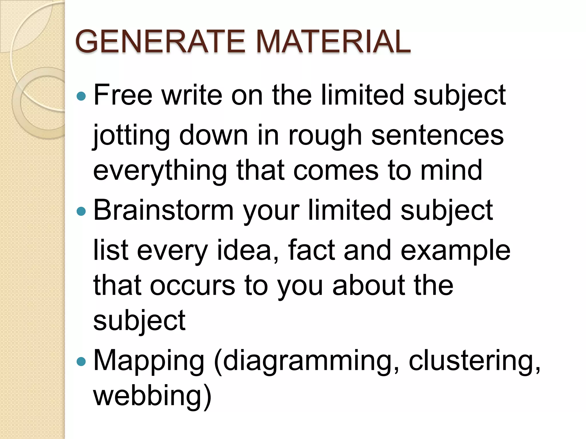 Unit 2 writing process | PPTX
