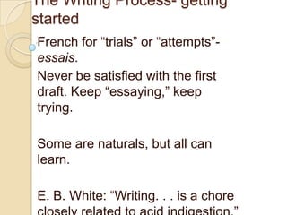 Unit 2 writing process | PPT