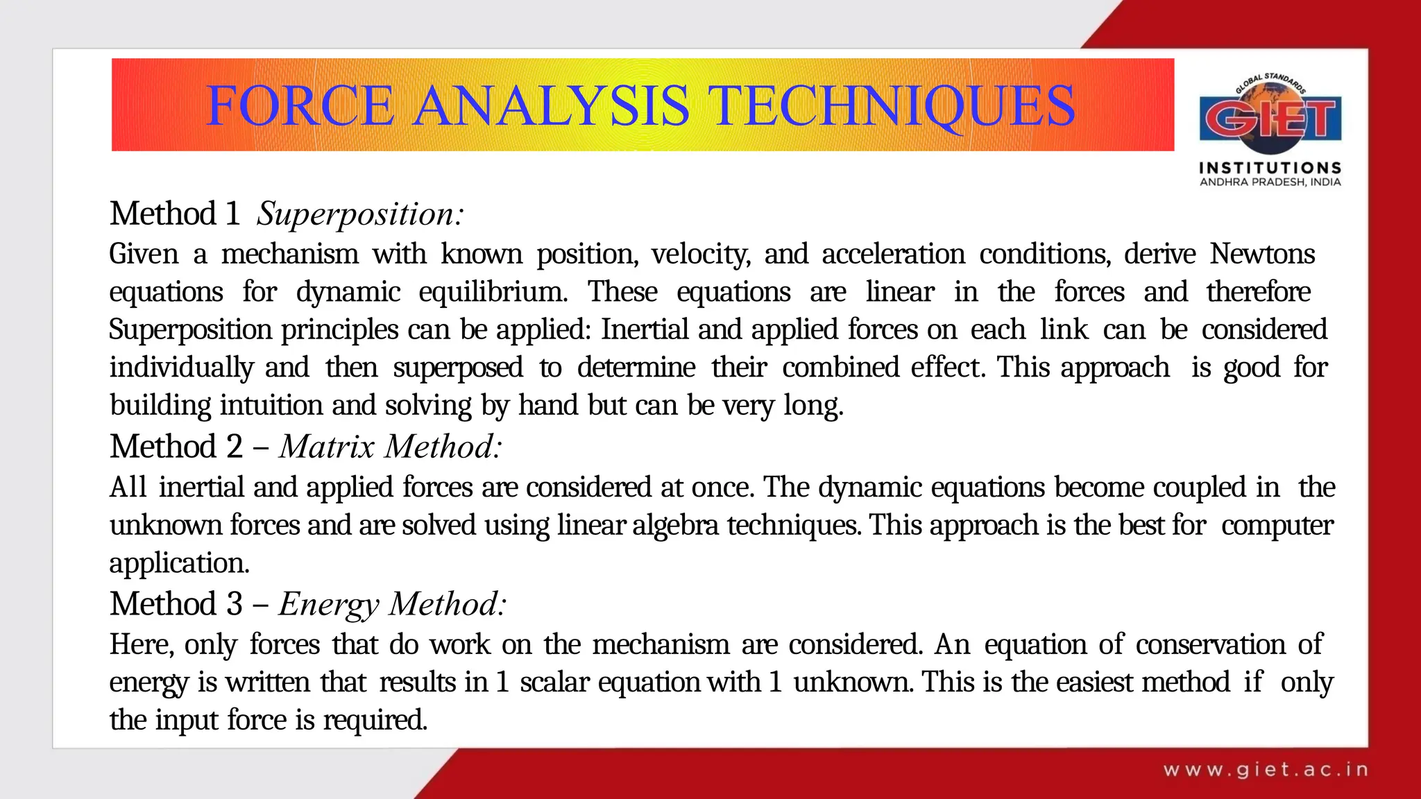 Dynamic force analysis slider crank mechanism | PPTX | Physics | Science