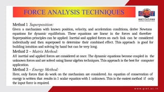 Dynamic force analysis slider crank mechanism | PPTX | Physics | Science