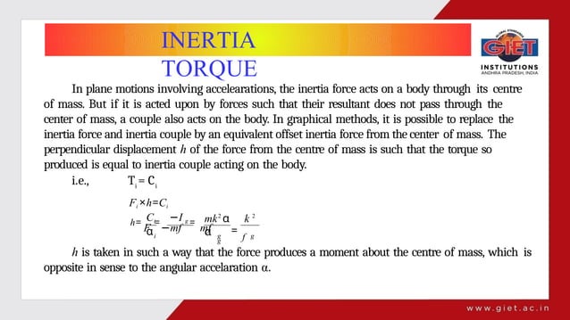 Dynamic force analysis slider crank mechanism | PPTX | Physics | Science