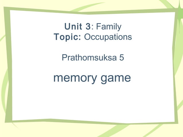 Unit 3 | PPT