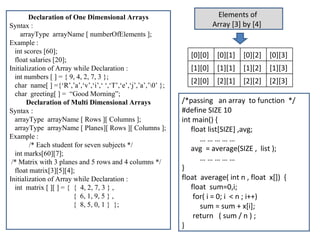 C Language Unit-3 | PPT