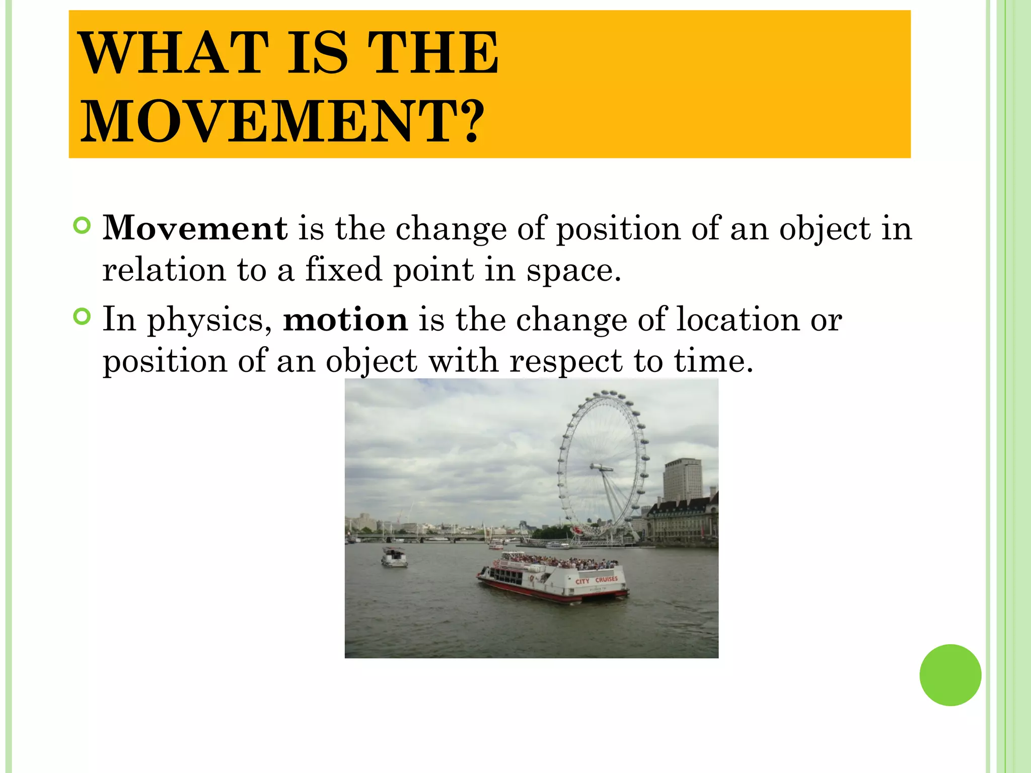 Unit 3: Motion and movement | PPT