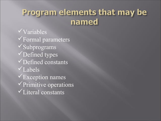Unit 3 principles of programming language | PPT