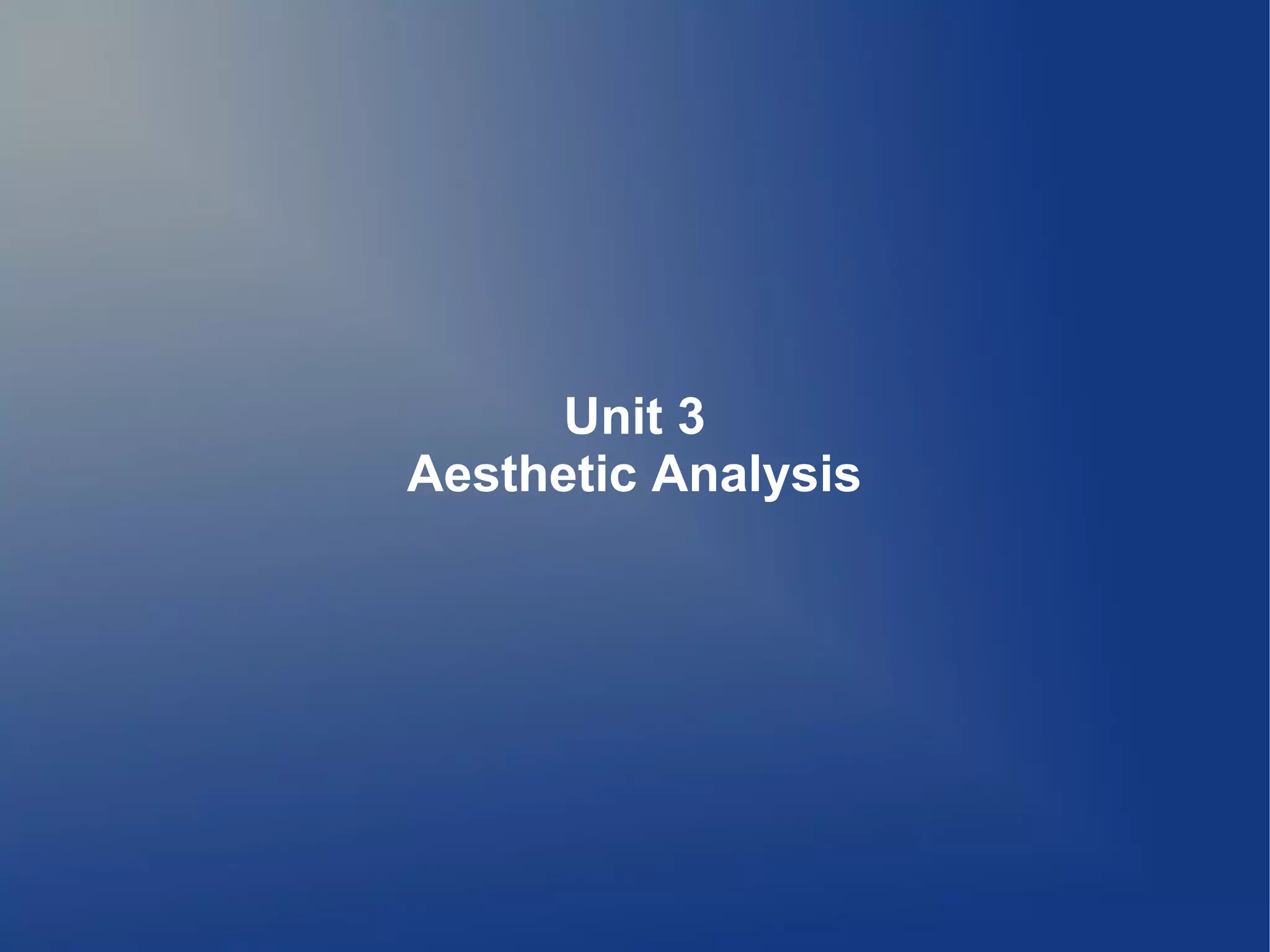 Ceramics Unit 3 Aesthetic Analysis | PPT