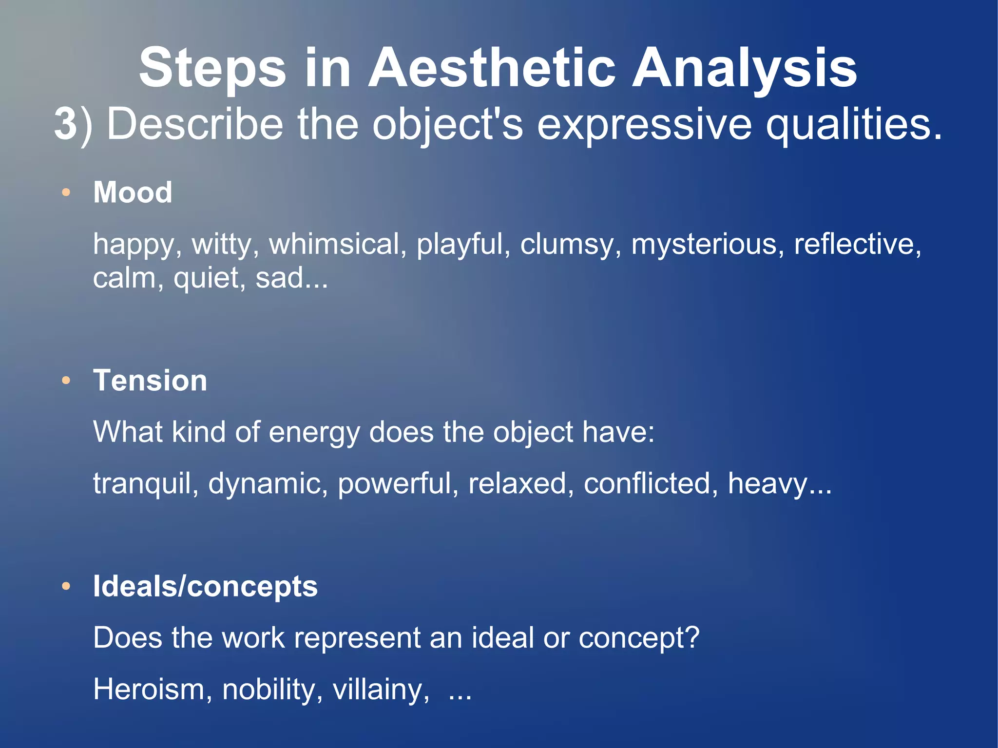 Ceramics Unit 3 Aesthetic Analysis | PPT