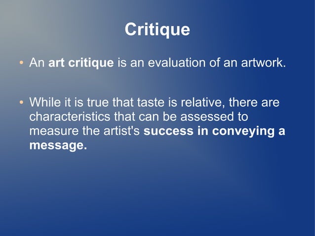 Unit 3 Critiquing Artwork Four Steps_2 | ODP