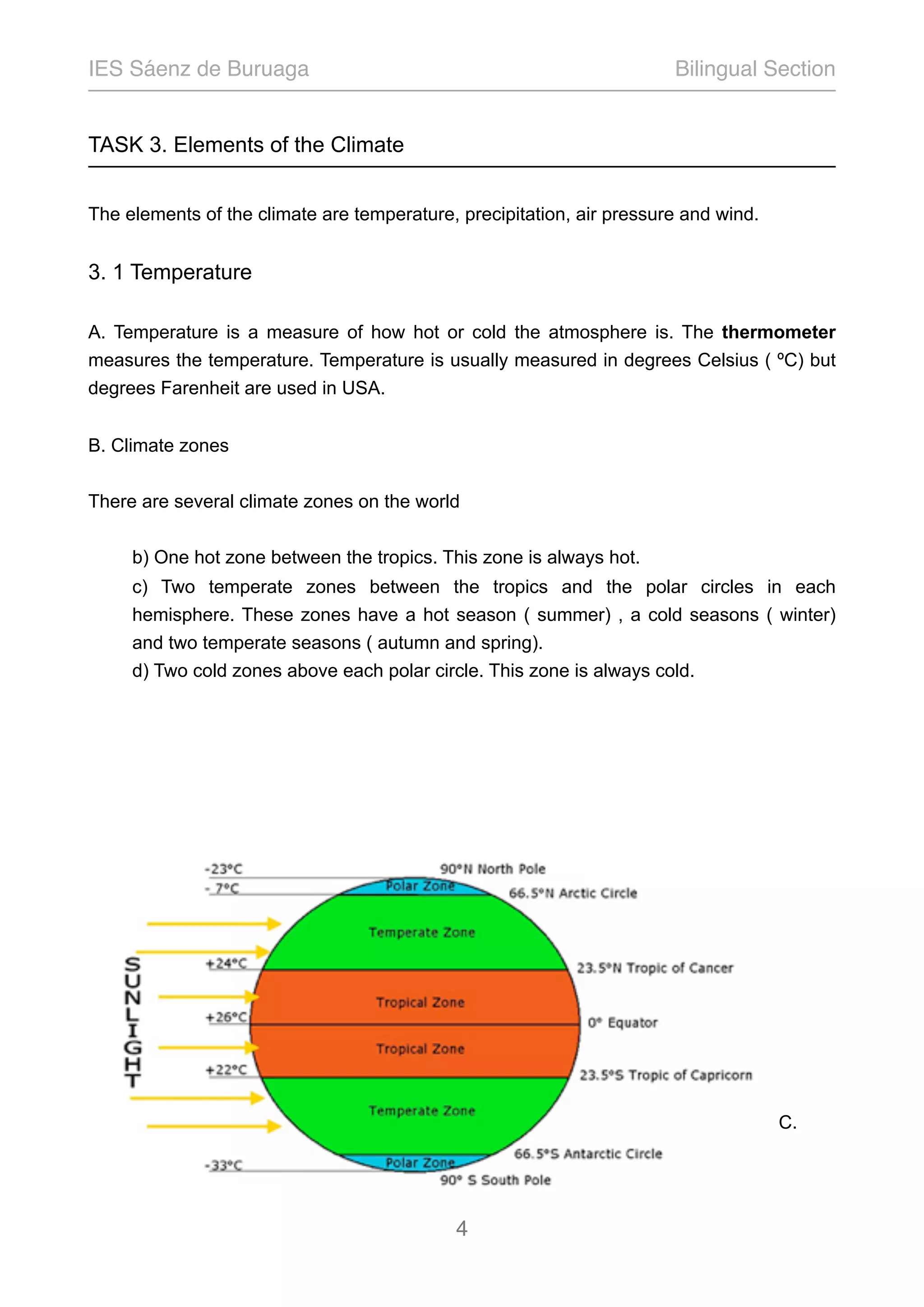 Unit 3. Weather and climate | PDF