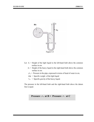 Unit 3 Fluid Static | DOC