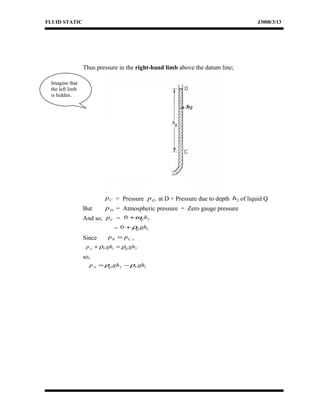 Unit 3 Fluid Static | DOC
