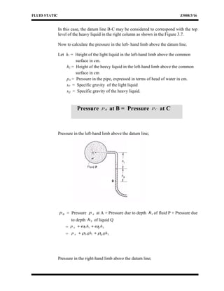 Unit 3 Fluid Static | DOC