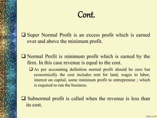 Unit 3 Price and Output Detrmination | PPTX