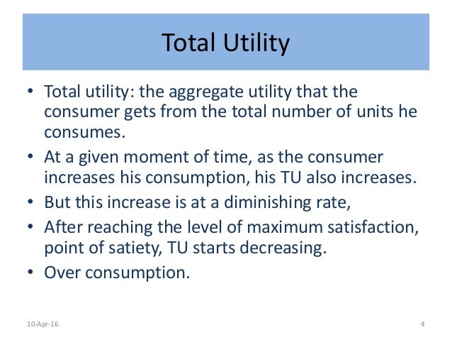 Utility analysis
