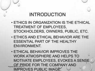 Ethics in Management | PPTX
