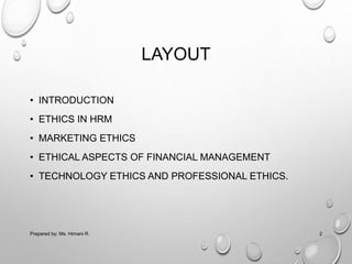 Unit 3- Ethics in management | PPTX