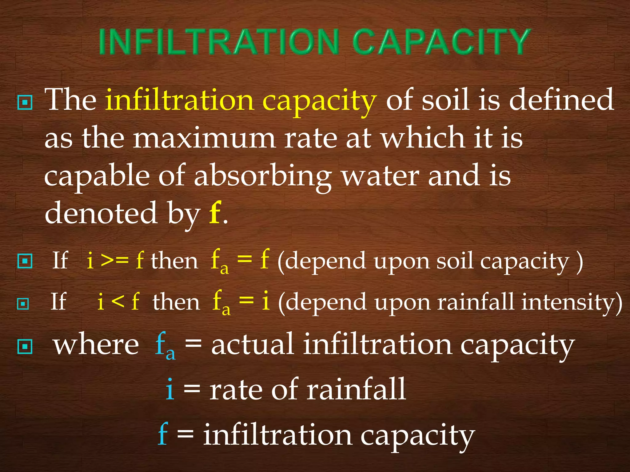 Unit 3 INFILTRATION | PPTX