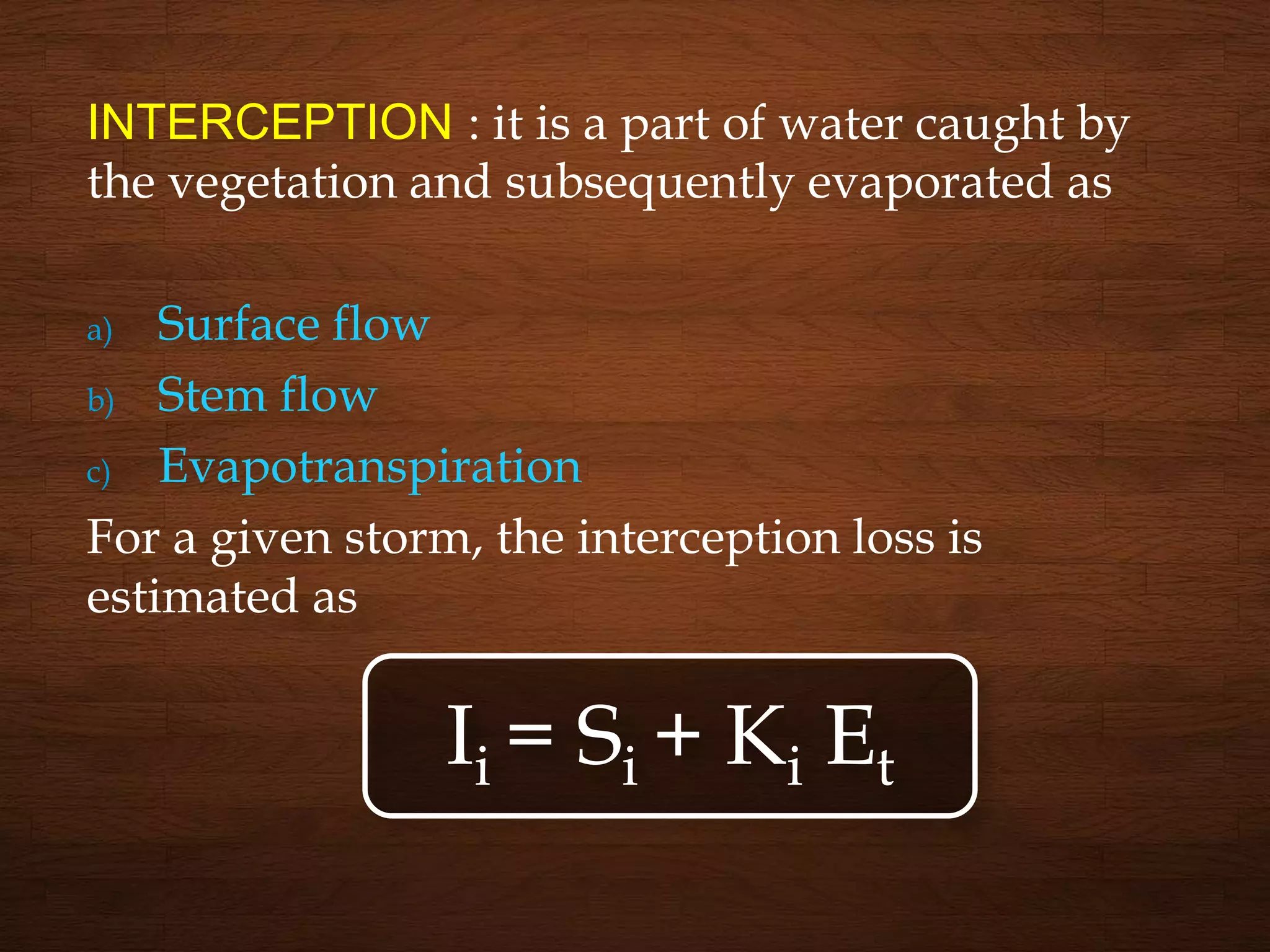 Unit 3 INFILTRATION | PPTX