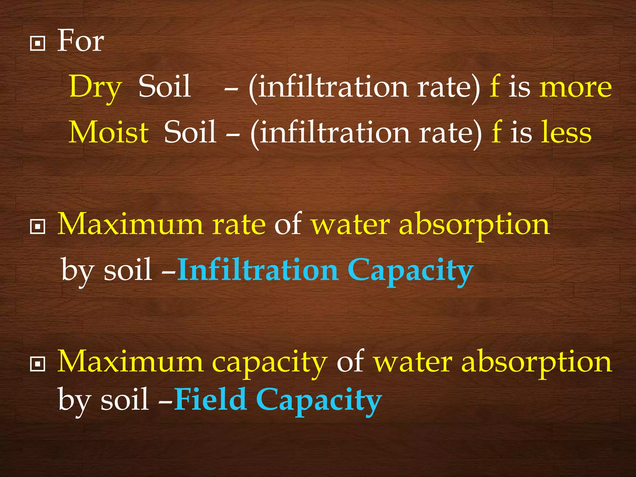 Unit 3 INFILTRATION | PPTX