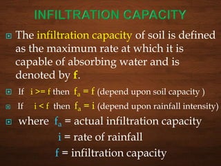 Unit 3 INFILTRATION | PPTX