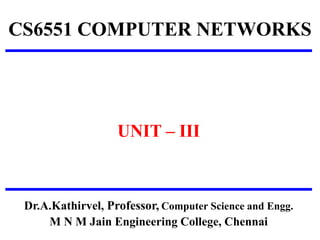 CS6551 COMPUTER NETWORKS | PDF