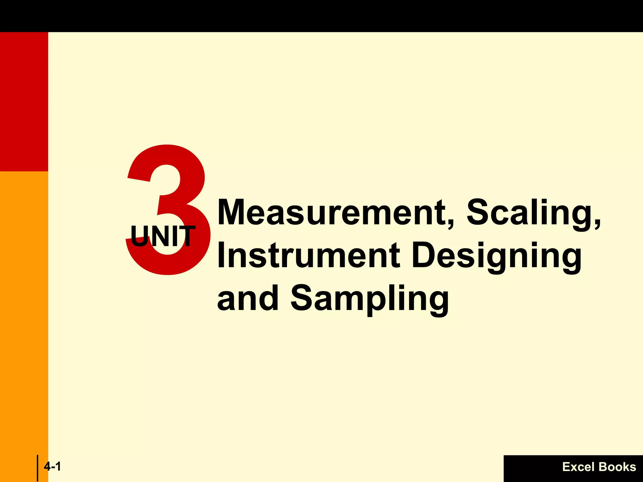 Scaling and Measurement techniques | PPT