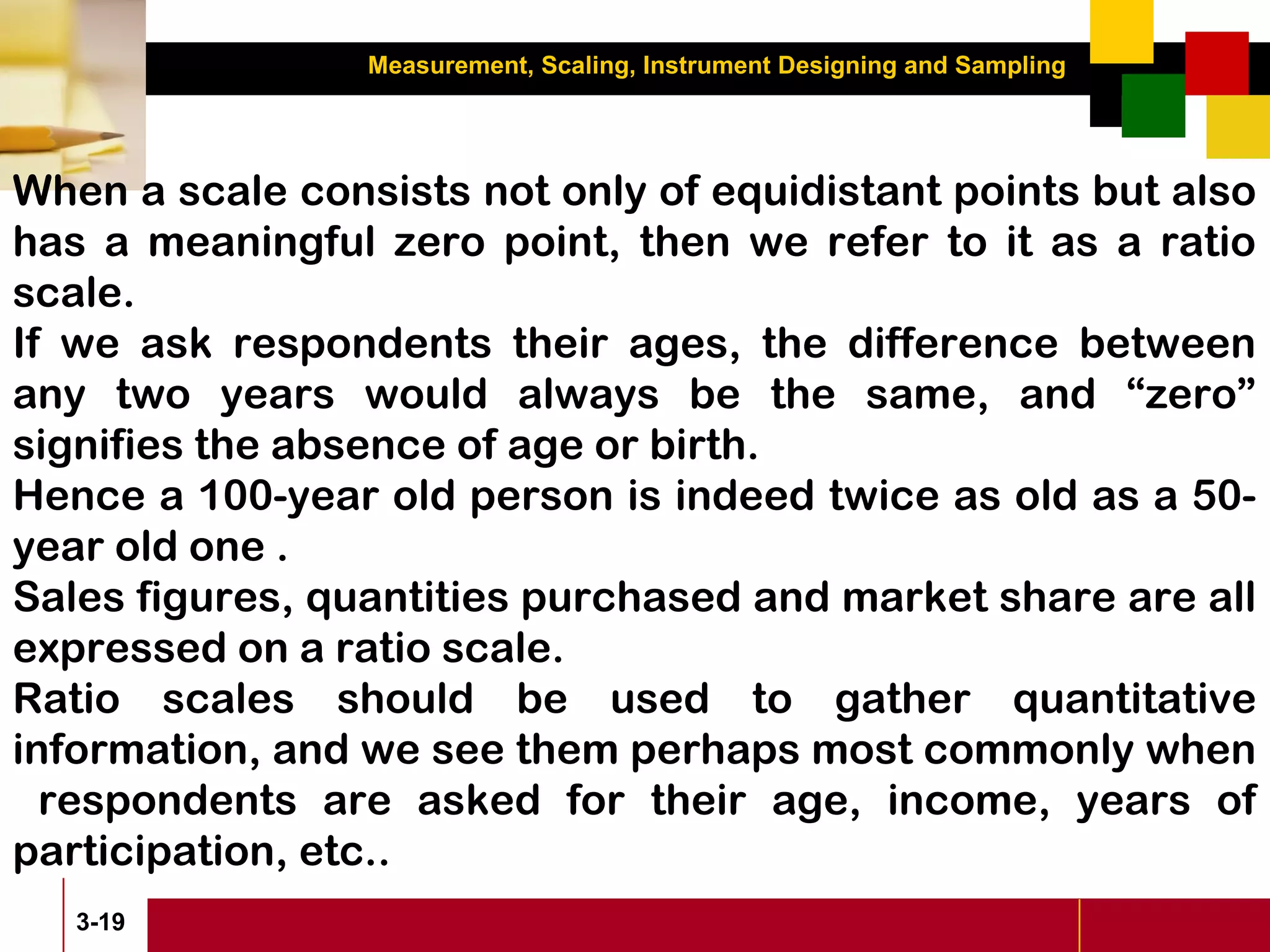 Scaling and Measurement techniques | PPT