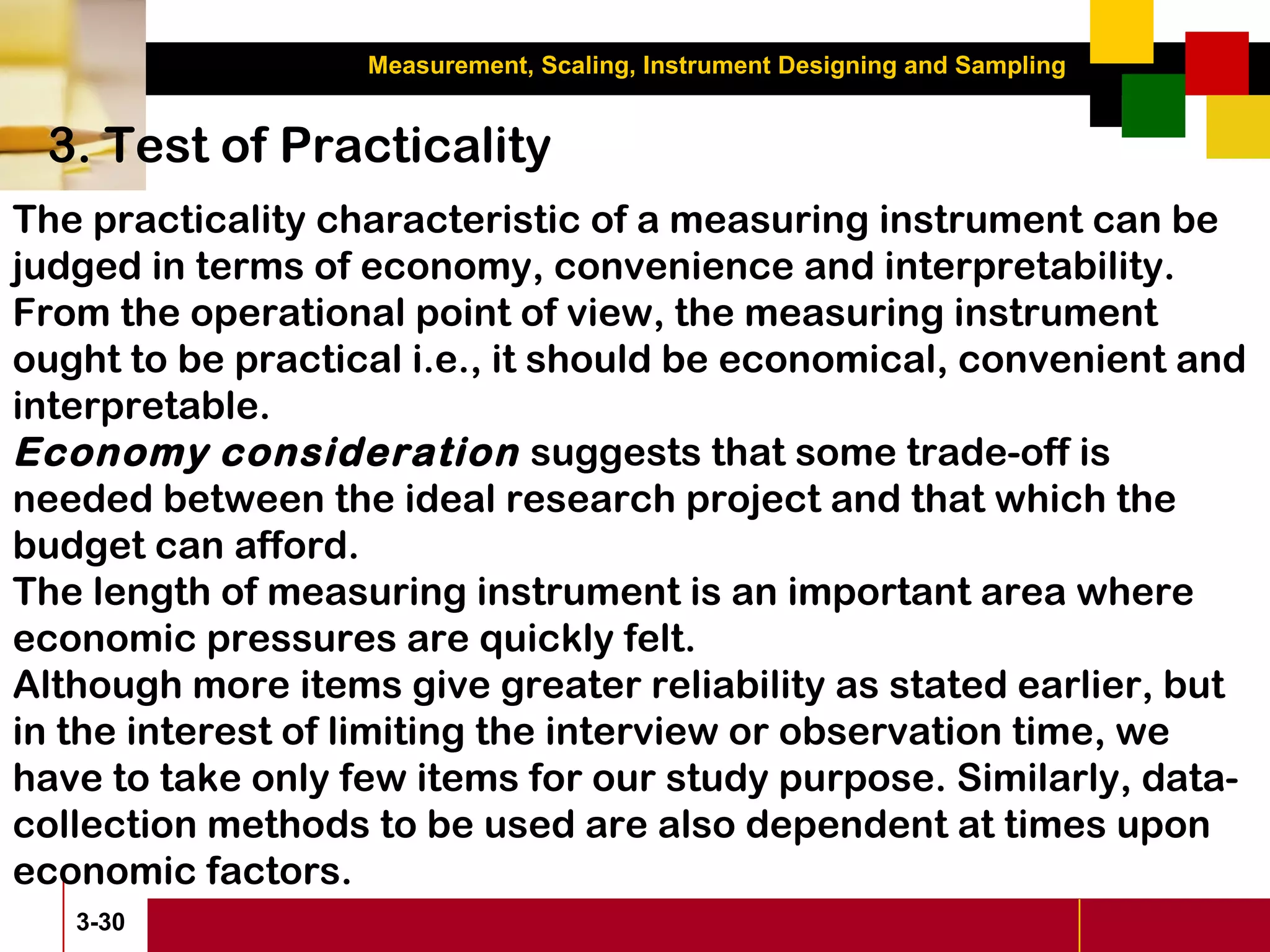 Scaling and Measurement techniques | PPT