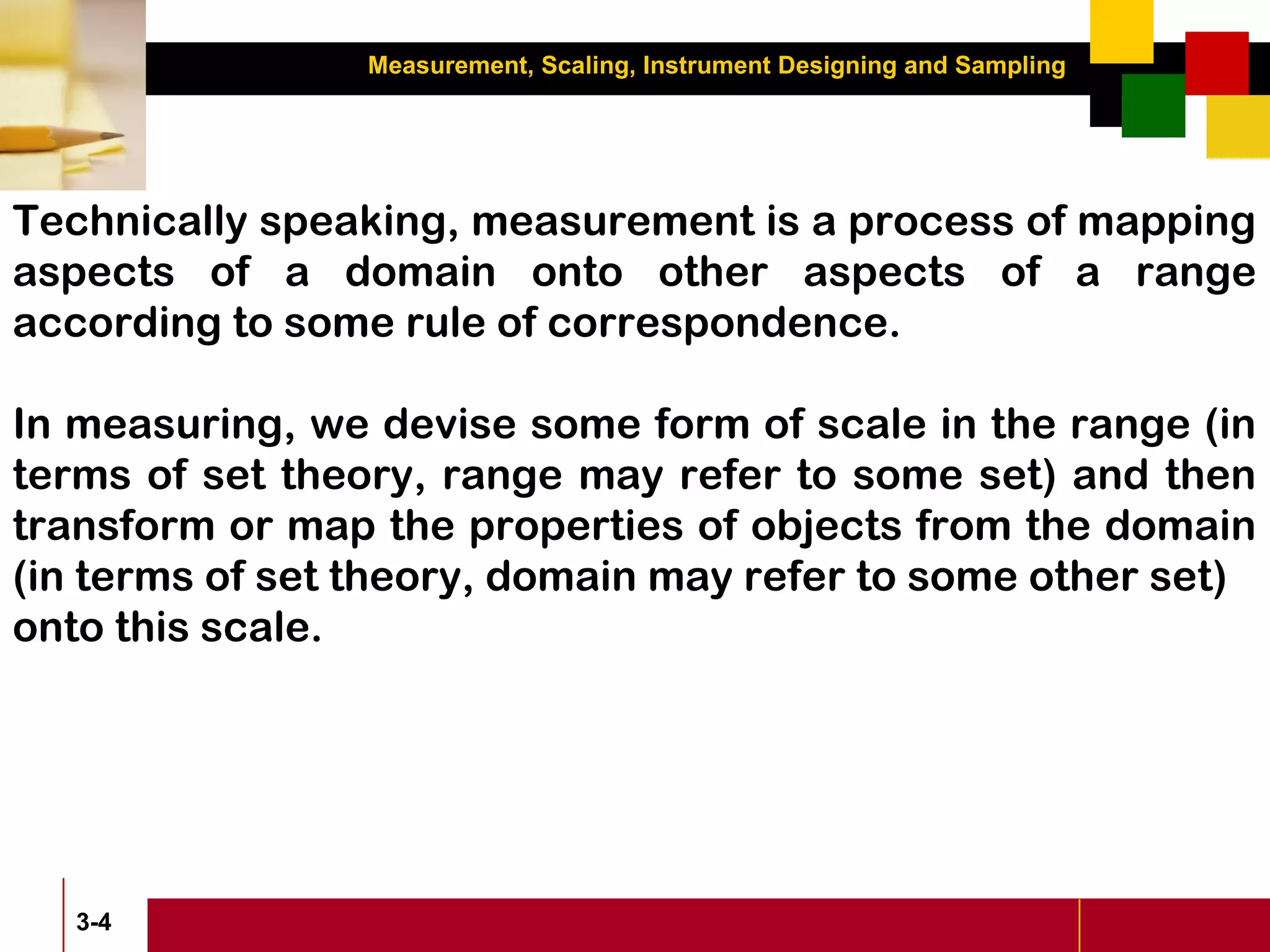 Scaling and Measurement techniques | PPT