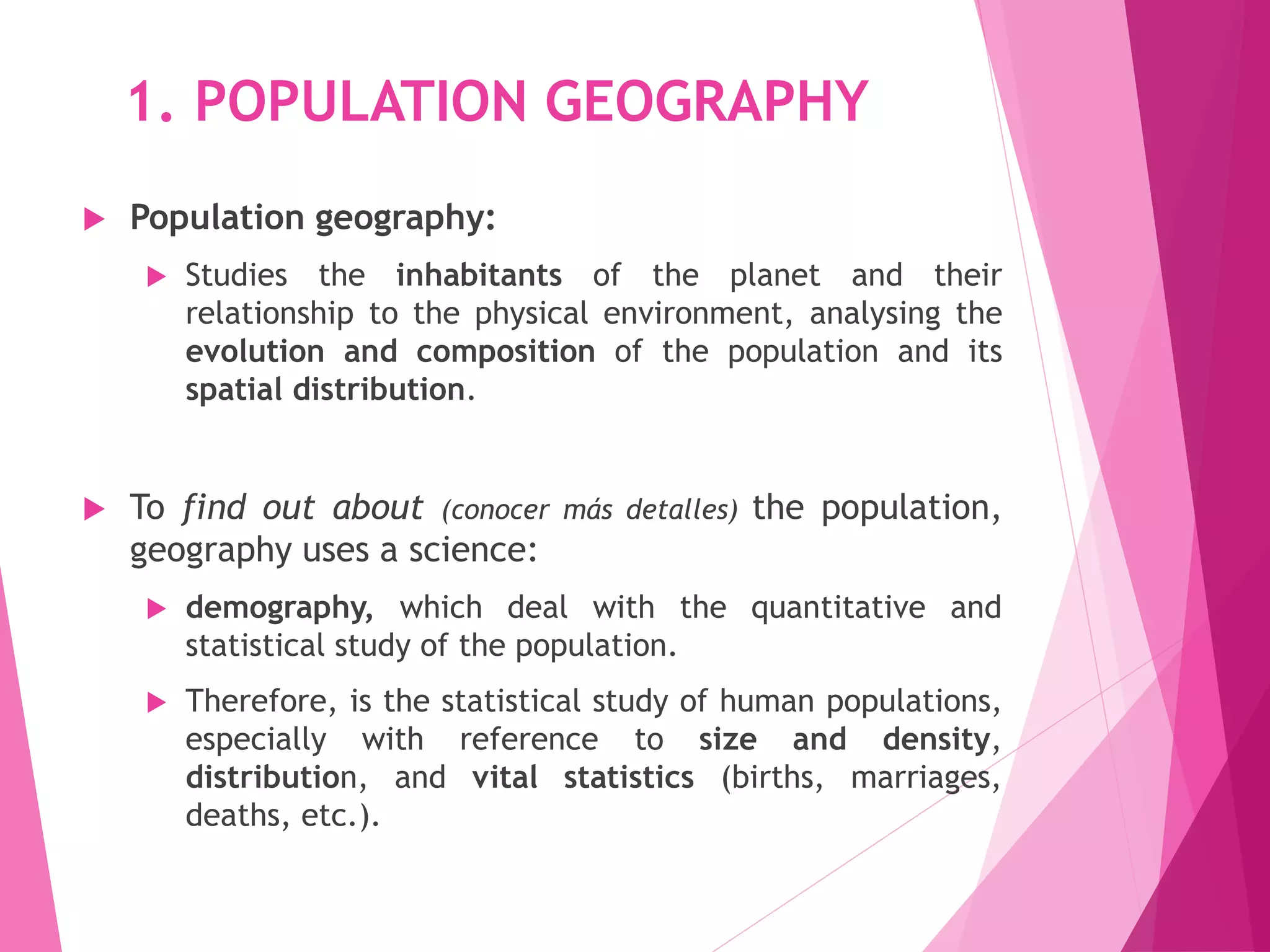 Unit 3. studying population | PPTX | Geography | Science