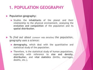 Unit 3. studying population | PPTX | Geography | Science