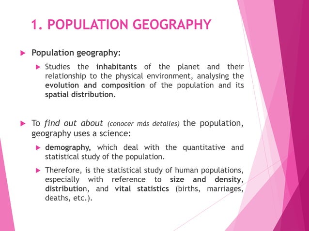Unit 3. studying population | PPTX | Geography | Science