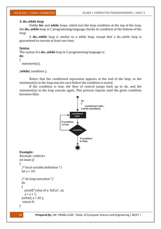 Decision Making Statements, Arrays, Strings | PDF