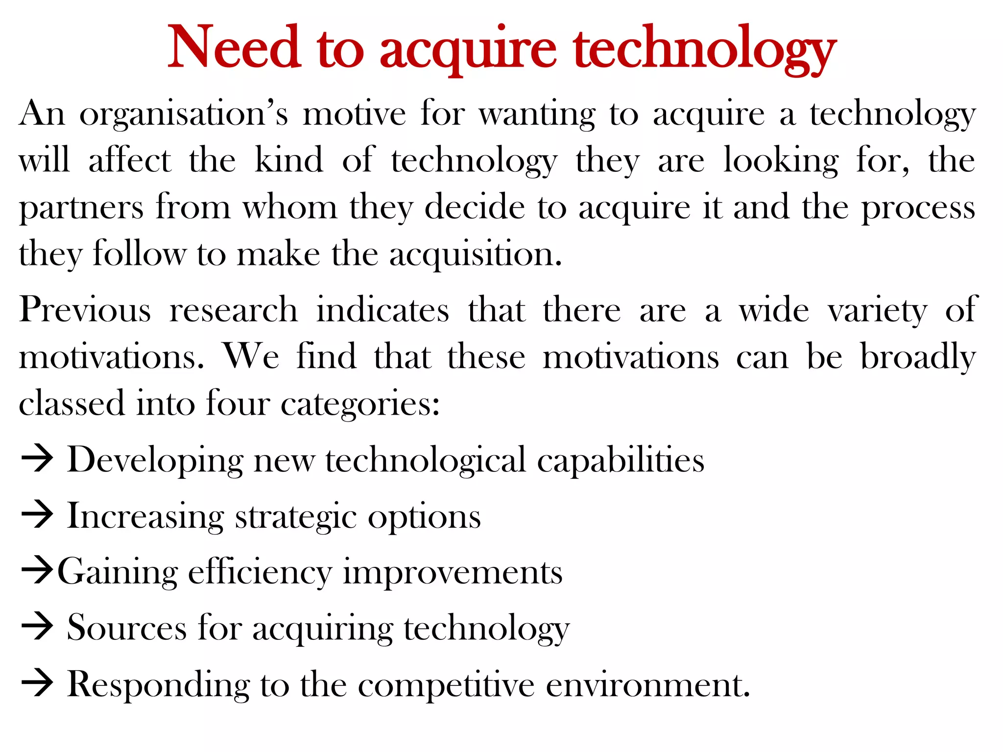 Acquisition of information Technology | PPT