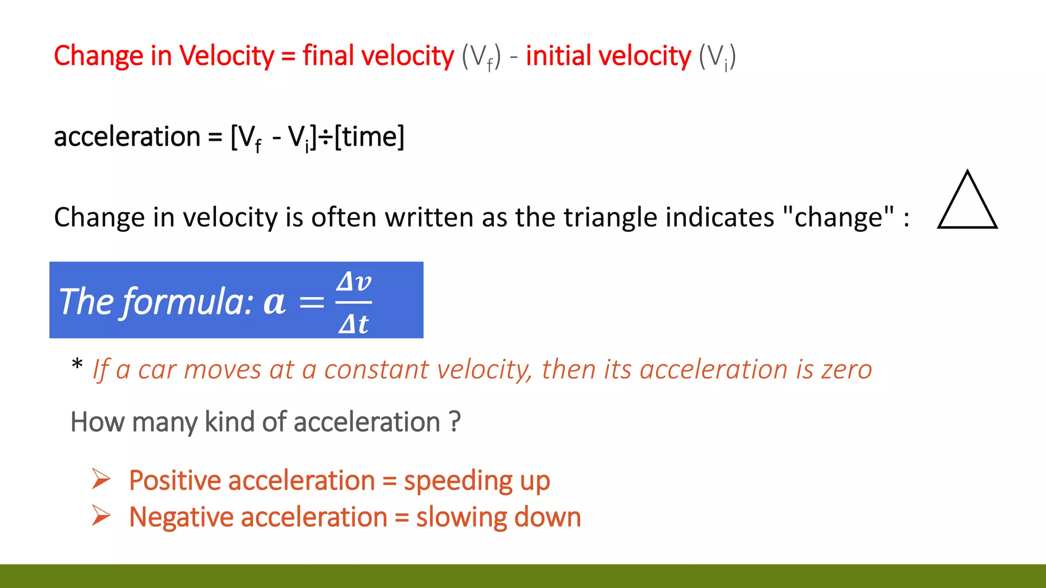 Motion in one dimension | PPTX
