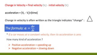 Motion in one dimension | PPTX