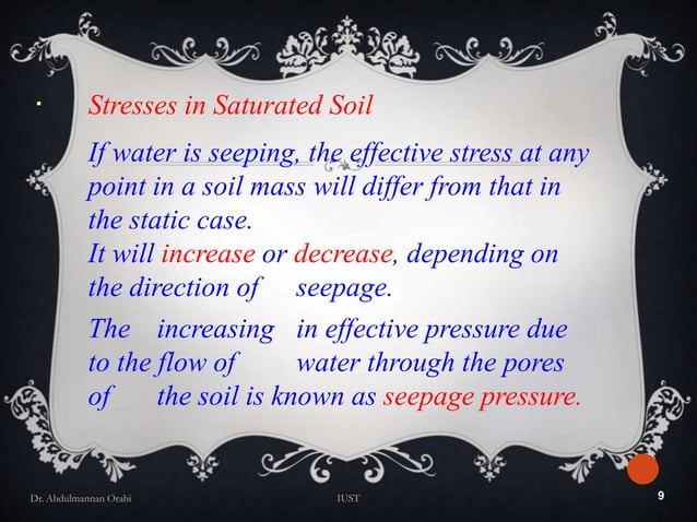 Stresses in soil | PPTX