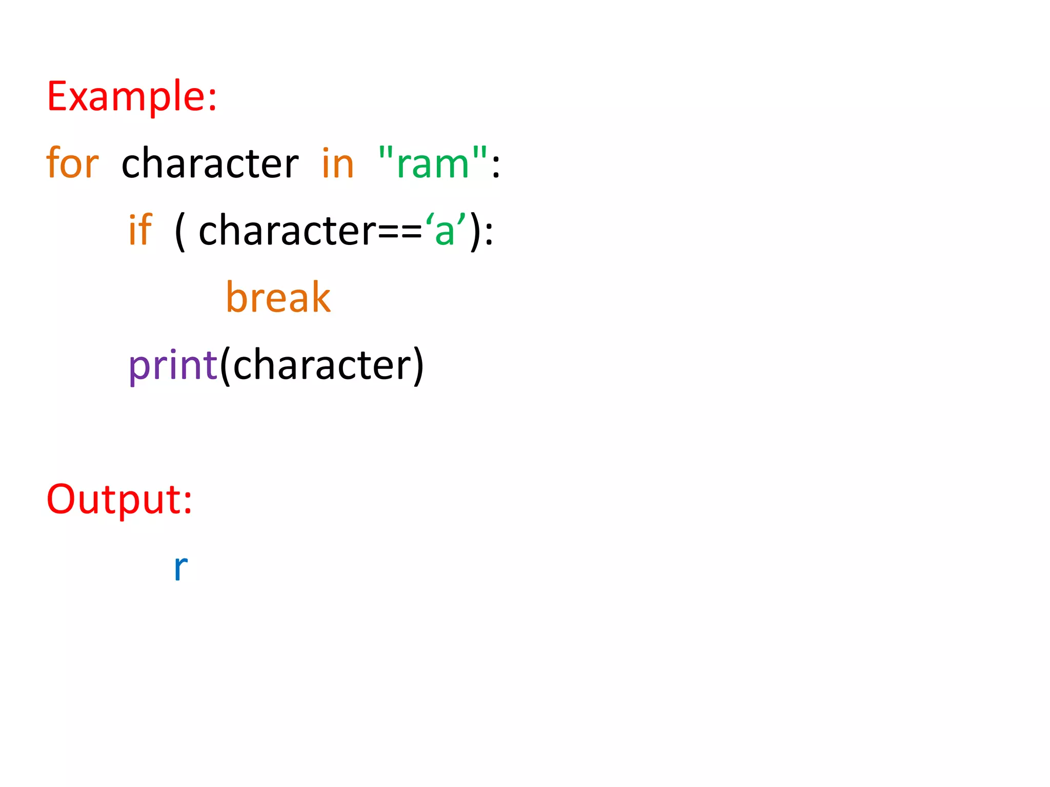 Python Unit 3 Control Flow And Functions Ppt 