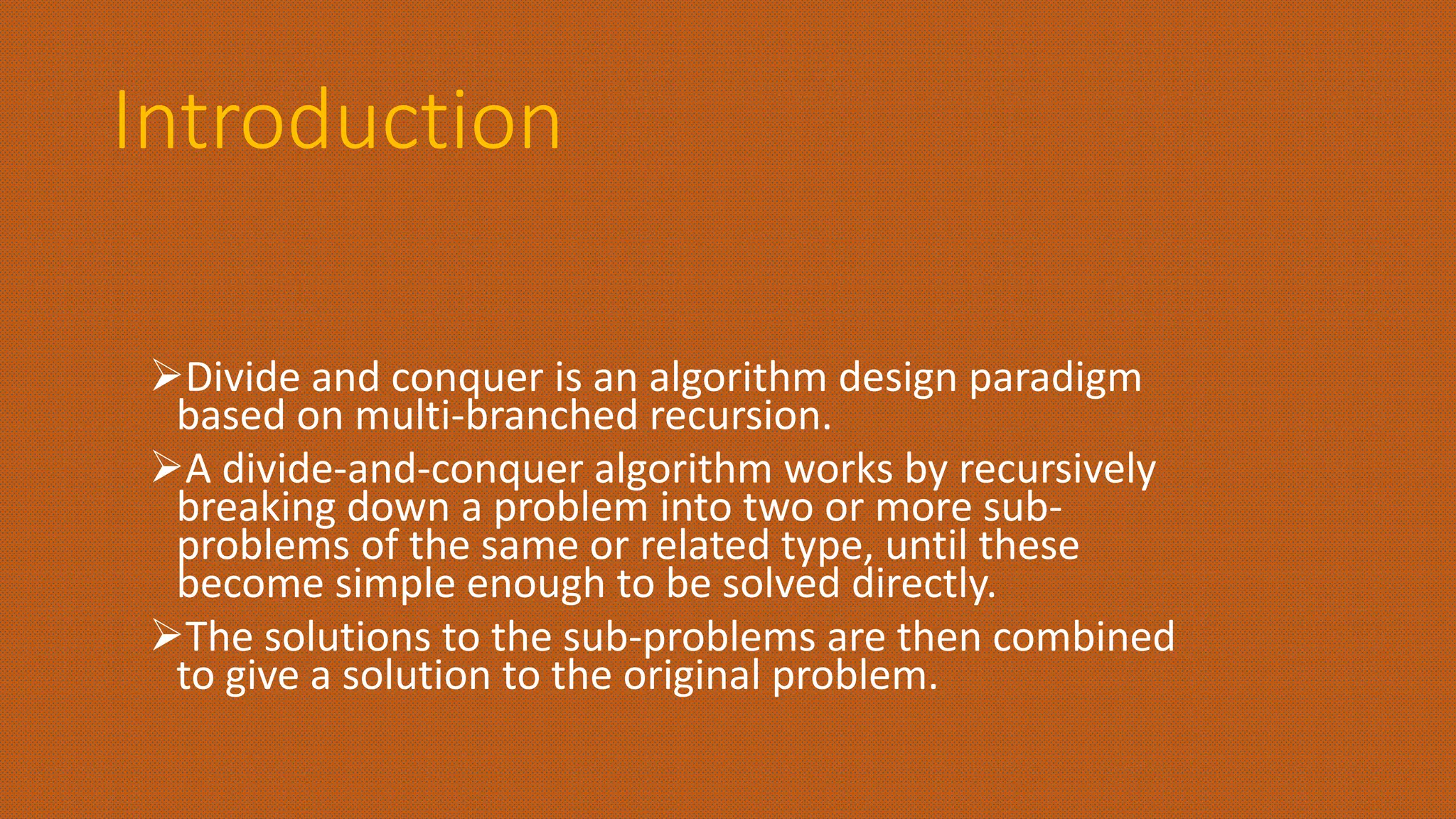 Divide and Conquer | PPT