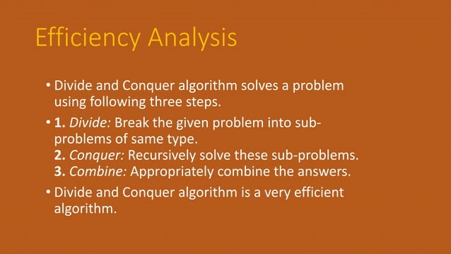Divide and Conquer | PPT | Programming Languages | Computing
